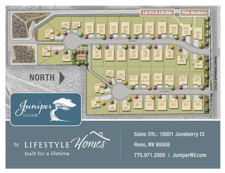 Juniper Village. New Reno Homes with mountain views by Lifestyle